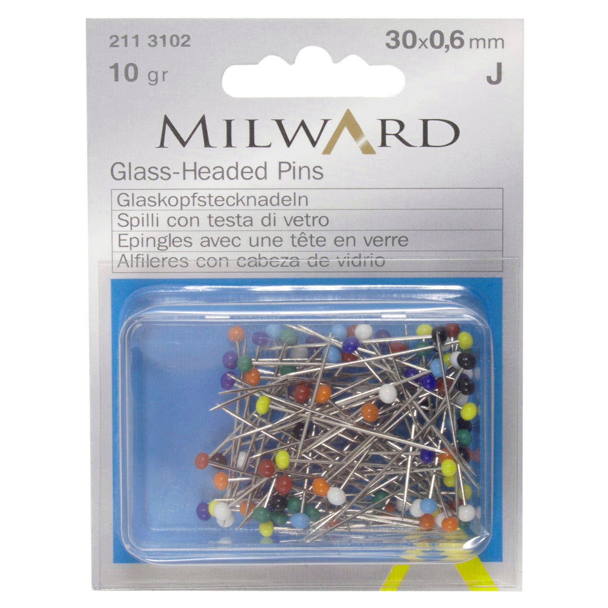 Glass Headed Pins | Slipstitch Ldn